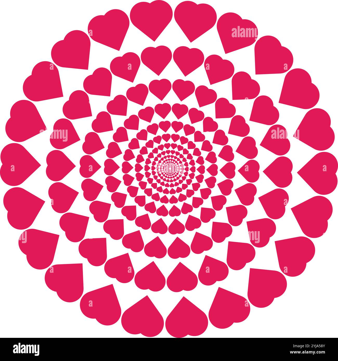 Beautiful Circle Heart Design Stock Vector Image & Art - Alamy