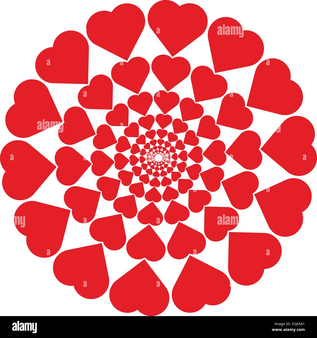Circle heart border Stock Vector Images - Alamy