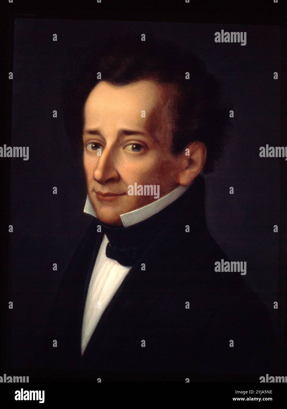Portrait of Giacomo Leopardi, Oil on canvas. Museum: Municipal Museum ...