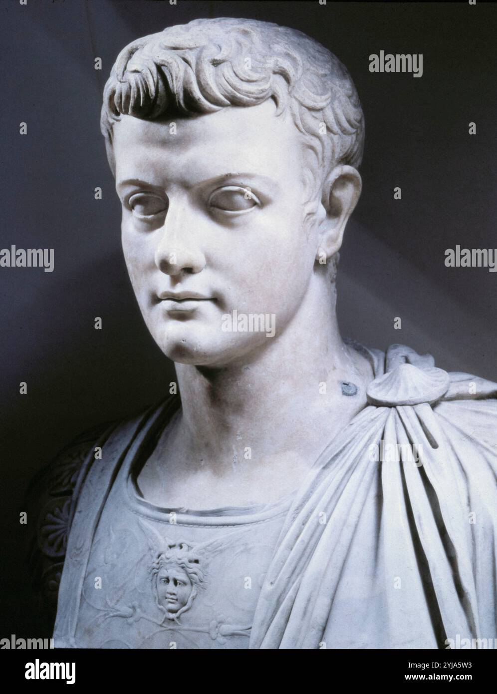 Caligula Gaius Caesar. Marble bust. Museum: Archaelogical Museum ...