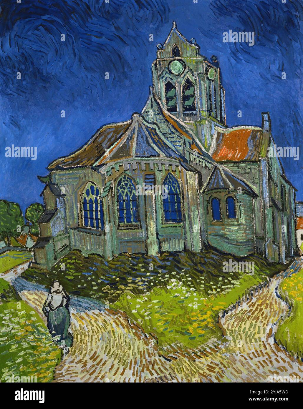 Vincent Van Gogh / 'The Church at Auvers', 1890, Óleo sobre lienzo, 94 ...