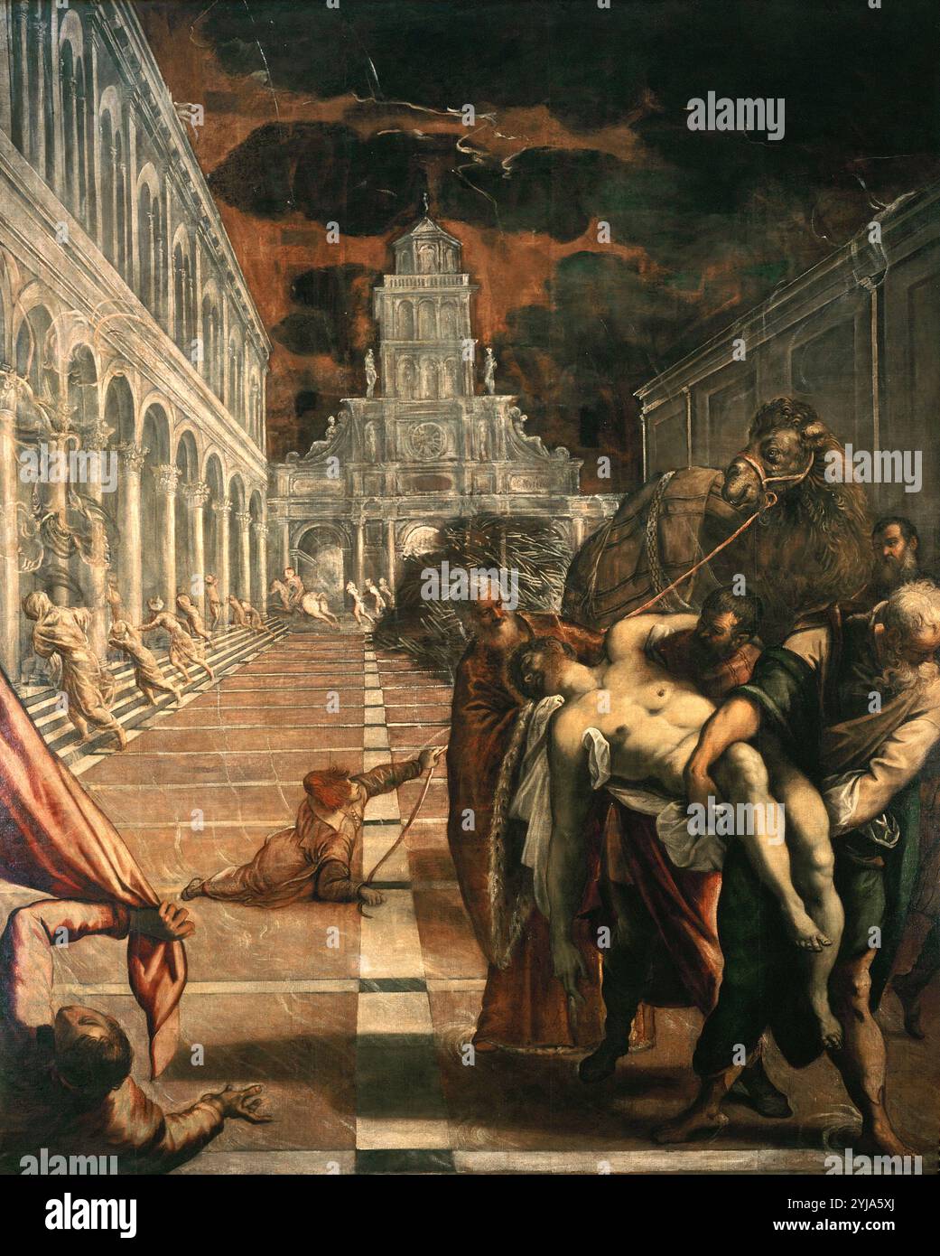 Tintoretto / 'The Stealing of the Body of Saint Mark', 1562-1566, Oil ...