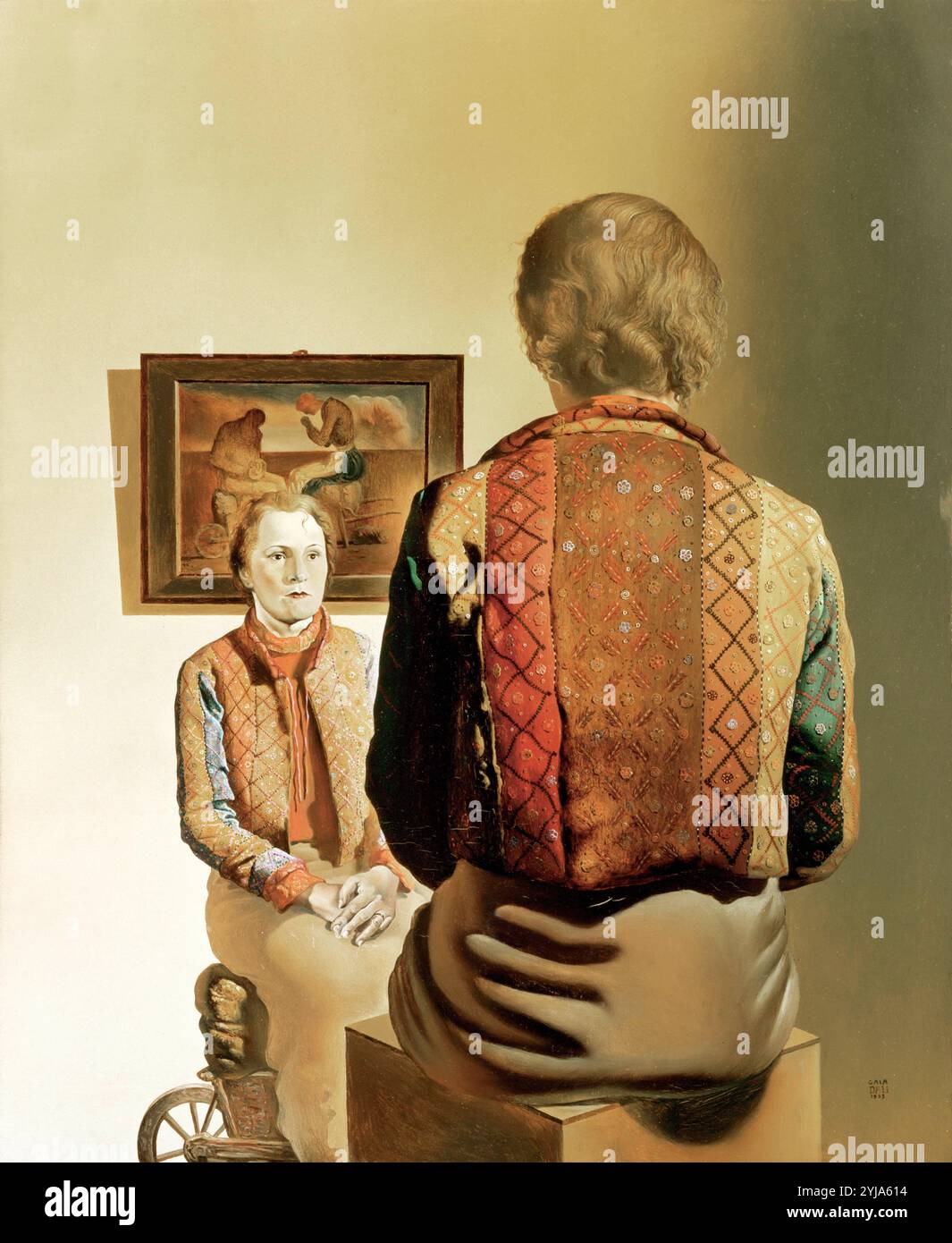 Salvador Dalí, 'Portrait of Gala', 1935, Oil on canvas, 32.4 x 26.7 cm ...