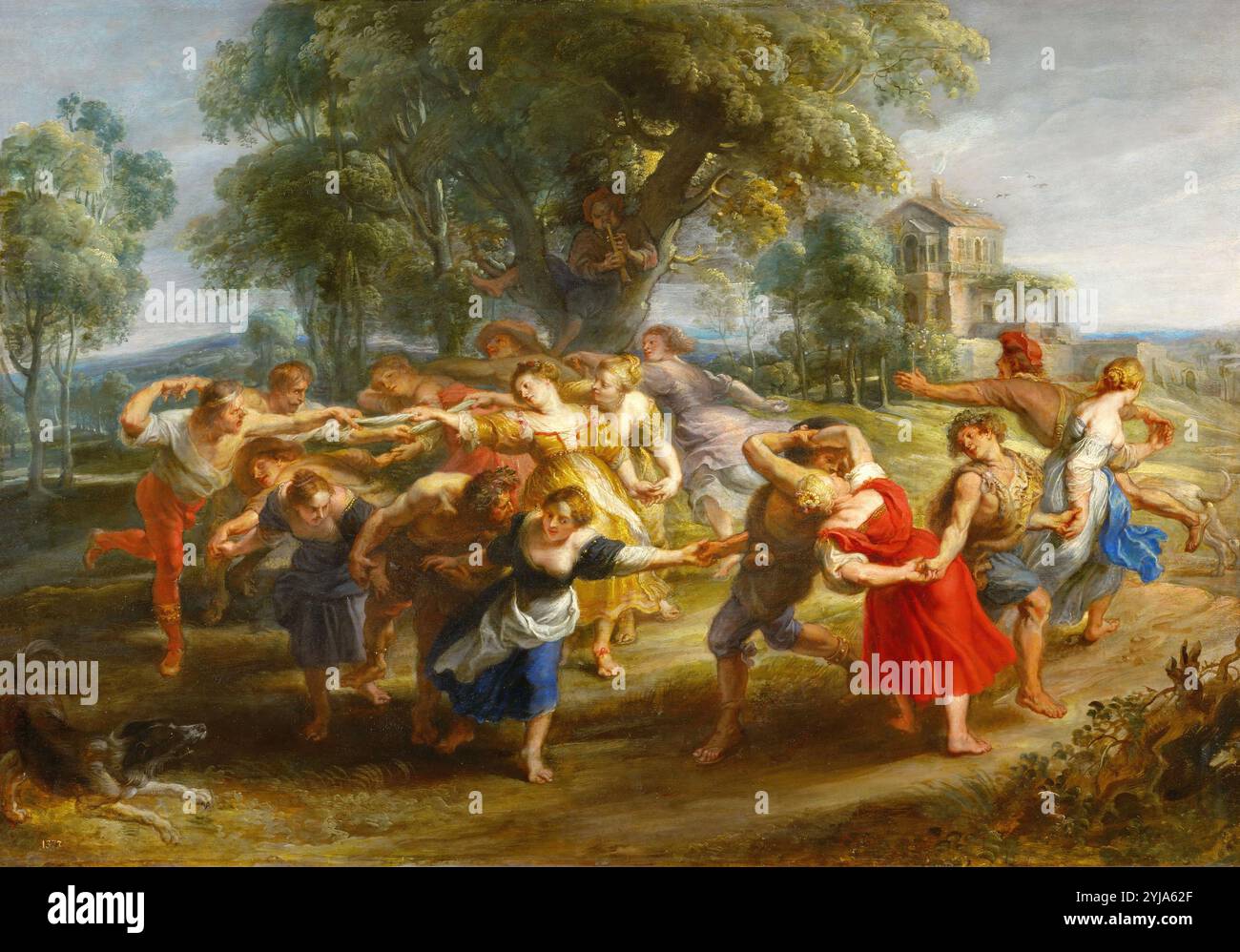 Peter Paul Rubens / 'Peasant Dance', 1630-1635, Oil on panel, 73 x 106 ...