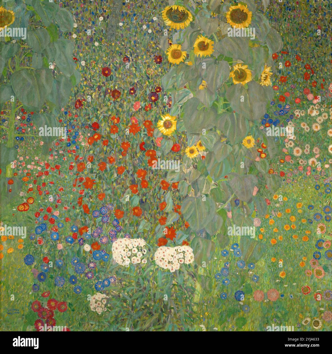 Sunflower garden klimt hi-res stock photography and images - Alamy