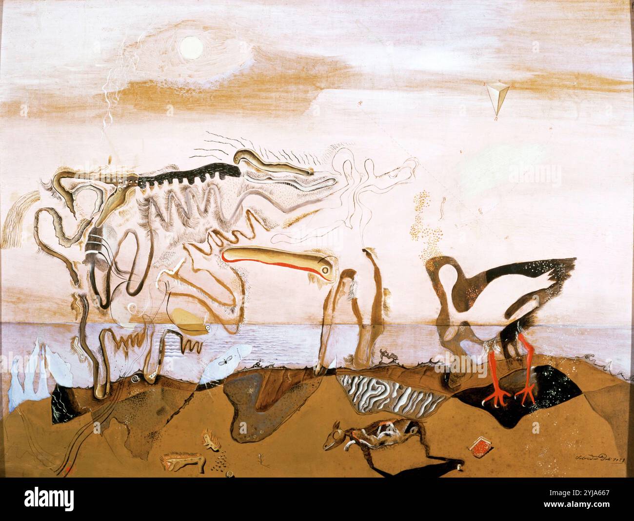 Salvador Dalí / 'The Wreck of a Transport Ship', 1928, Oil on canvas ...