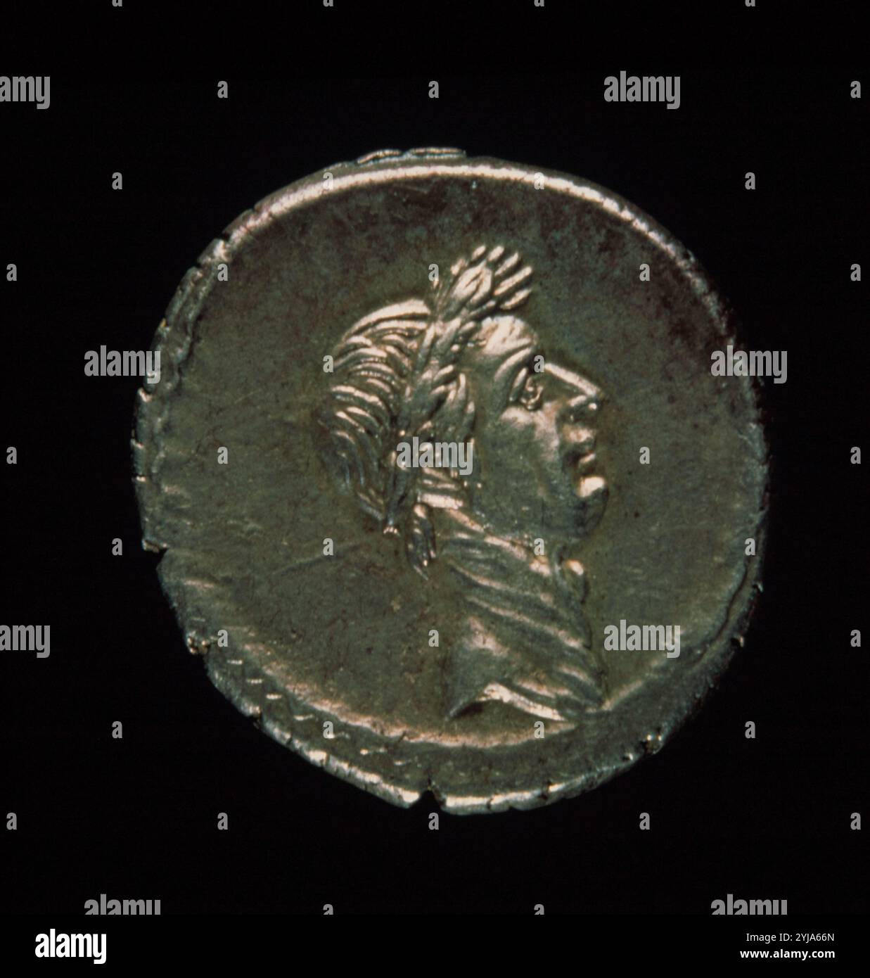 Julius Caesar (100-44 b.c.) Silver denarius recto , 44 BC. Rome. Museum: Jan Vinchon Numismatist ...