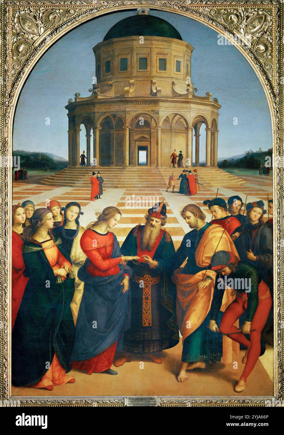 Raphael / 'The Marriage of the Virgin', 1504, Oil on panel, 174 x 121 ...