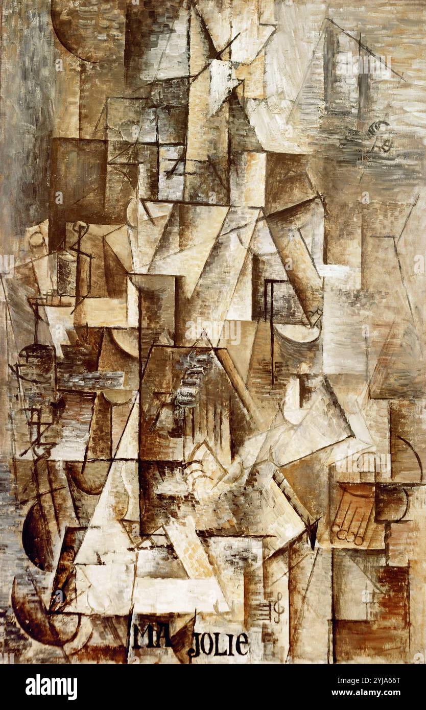 Pablo Picasso / 'Ma Jolie', 1911-1912, Oil on canvas, 100 x 64.5 cm ...