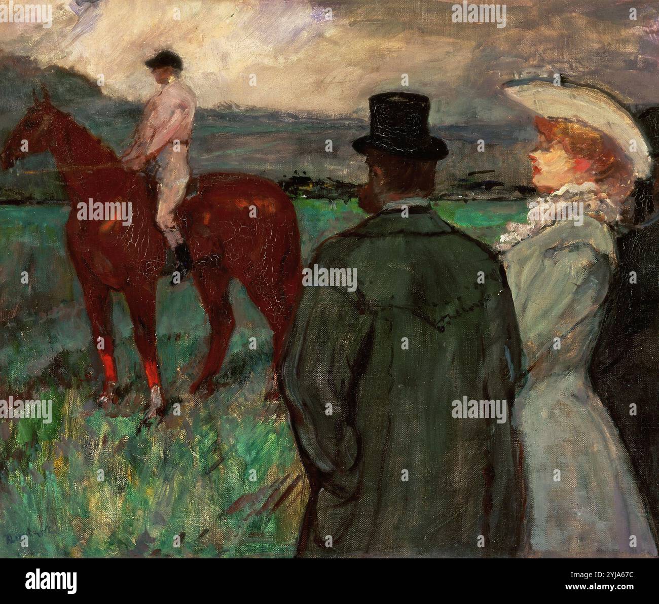 Henri de Toulouse-Lautrec / 'At the Race', 1899, Oil on canvas, 46 x 55 ...