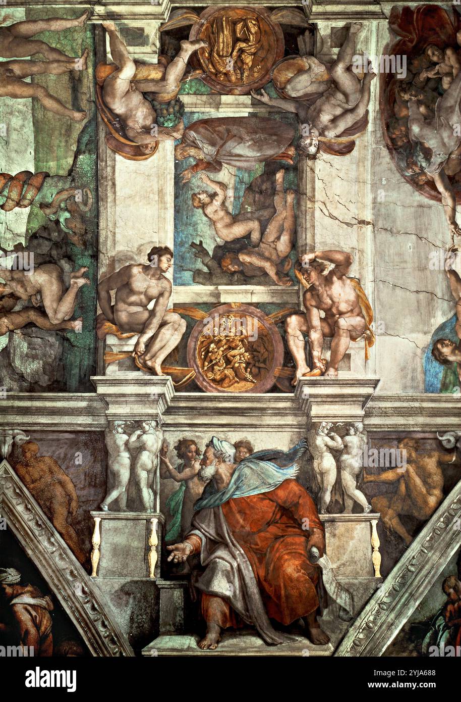 Michelangelo / 'Sistine Chapel Ceiling: the Creation of Eve', 1510 ...