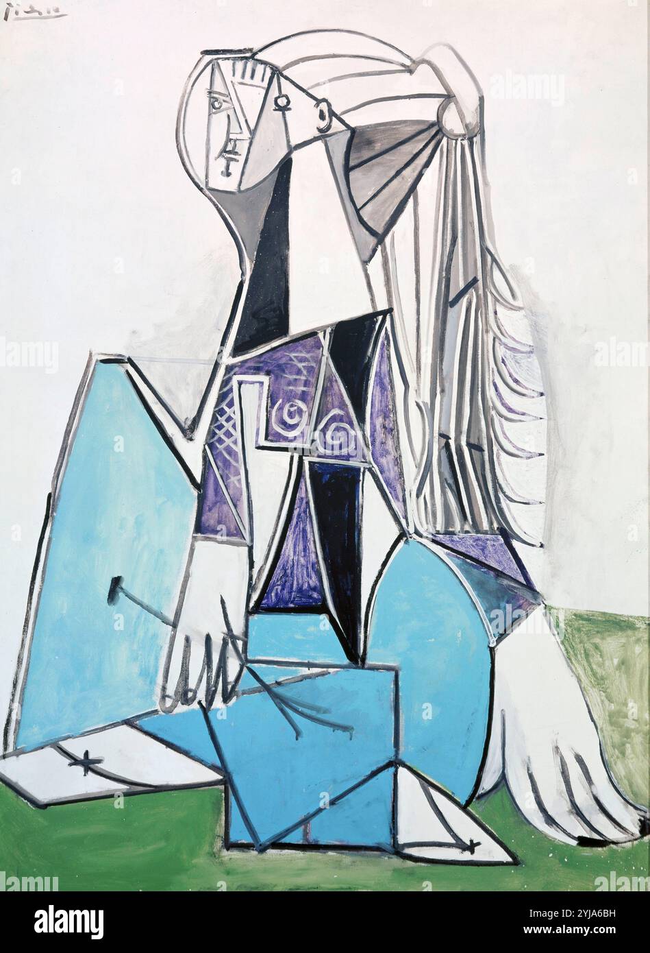 Pablo Picasso / 'Portrait of Sylvette David', 1954, Oil on canvas, 130 ...