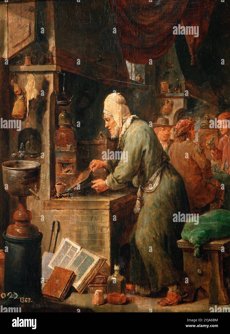 David Teniers el Joven / 'The Alchemist', 1631-1640, Oil on panel, 32 x ...