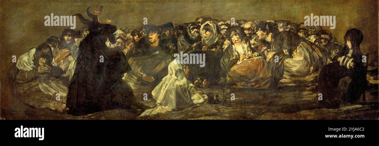 Francisco de Goya / 'Aquelarre or The Witches' Sabbath', 1820-1823, Oil ...