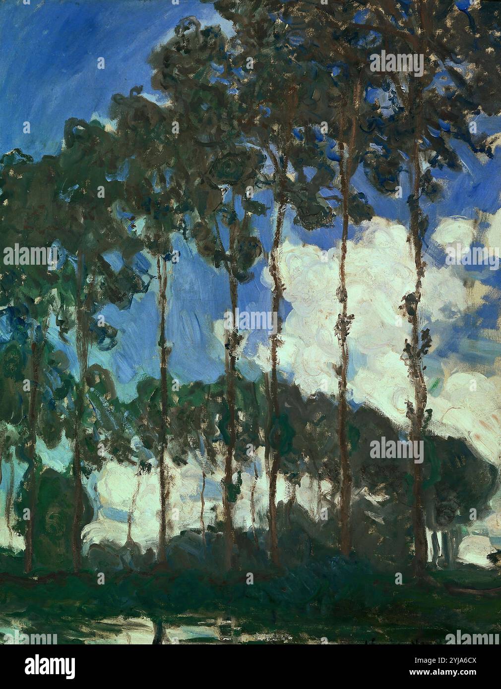 Claude Monet / 'Poplars on the Epte', 1891, Oil on canvas, 92.4 x 73.7 ...