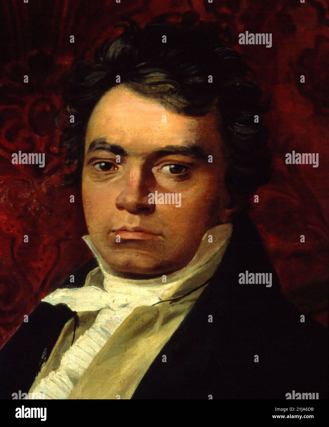 Portrait of Ludwig van Beethoven, german composer, artist unknown ...