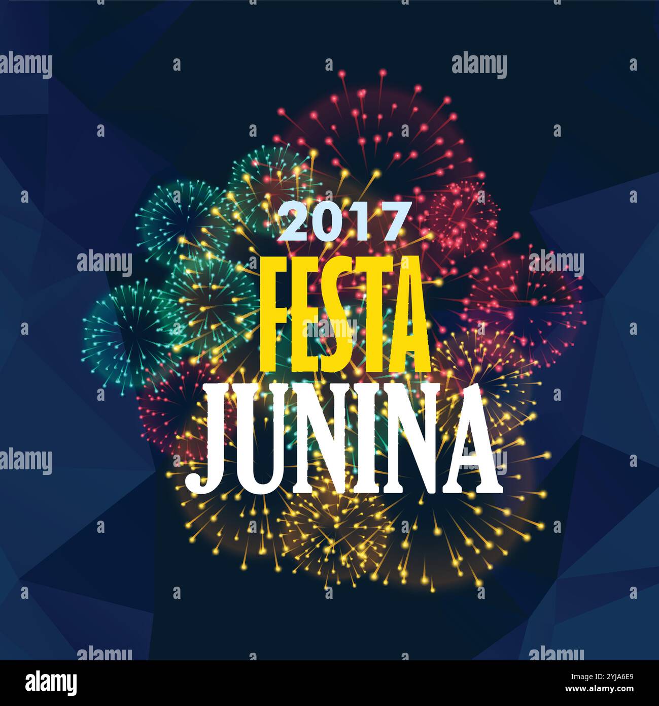 festa junina background with fireworks Stock Vector Image & Art - Alamy