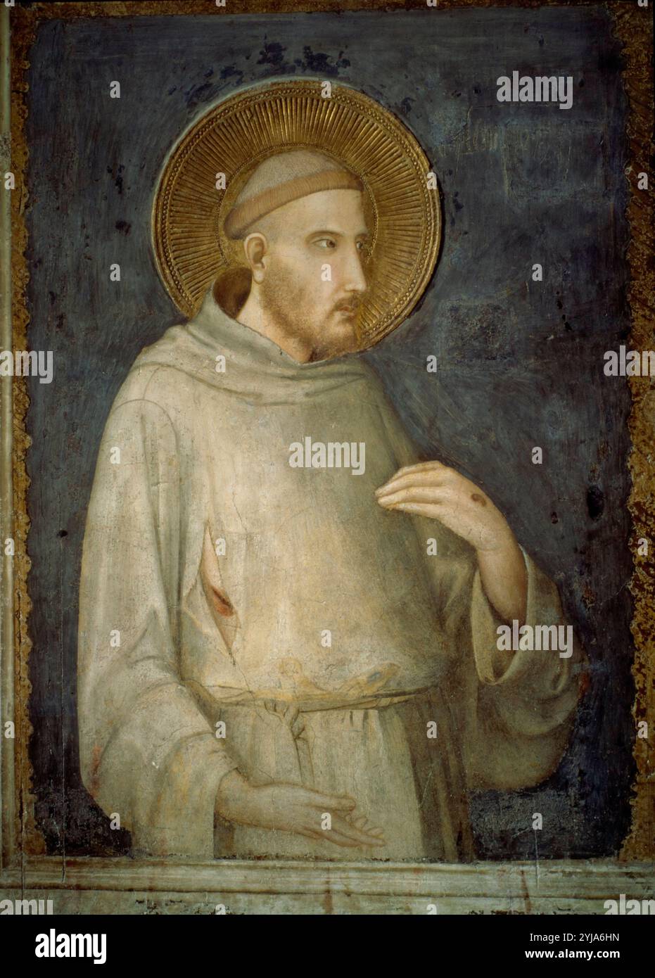 Saint Francis of Assisi, fresco. Museum: SAN FRANCESCO, Asis, ITALIA ...