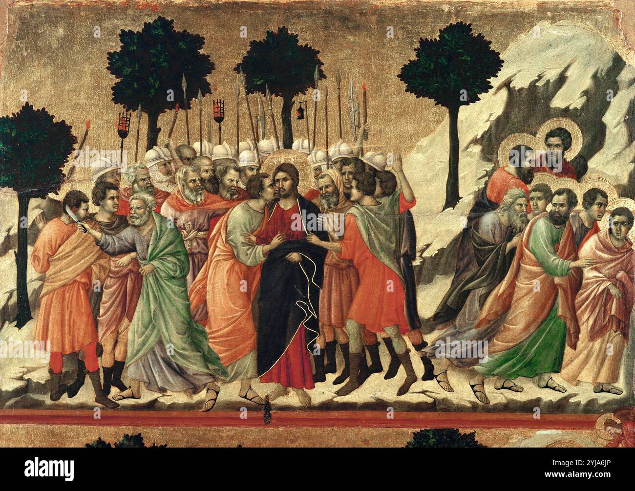 Christ taken prisoner duccio hi-res stock photography and images - Alamy
