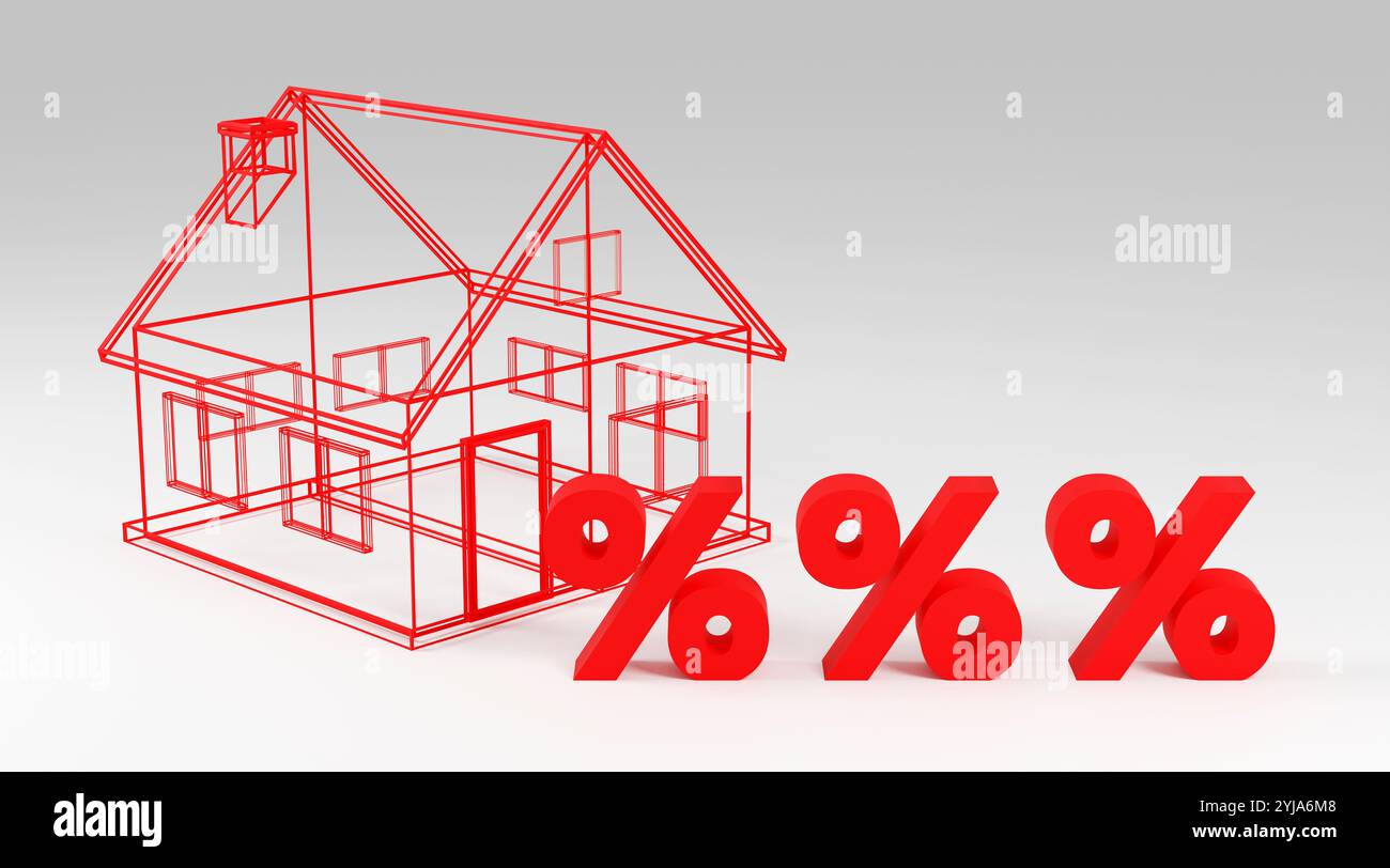 Luxury red inscription percent hi-res stock photography and images - Alamy