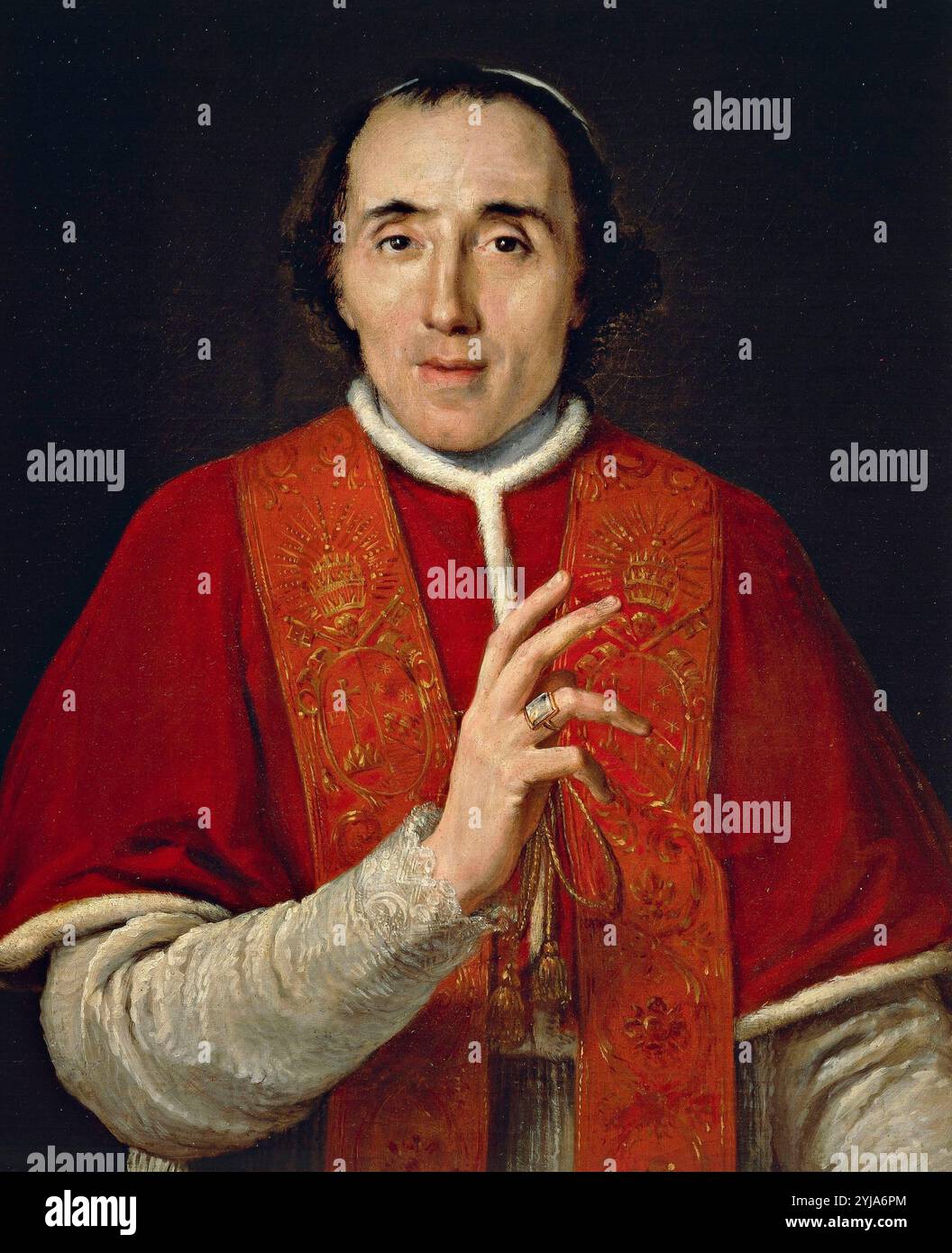 Teodoro Matteini / 'Pope Pius VII', 1805, Oil on canvas, 89,5 x 61,5 cm ...