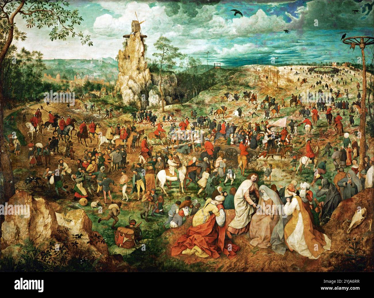 The Procession to Calvary, 1564, Oil on canvas, 124 cm x 170 cm. Museum ...