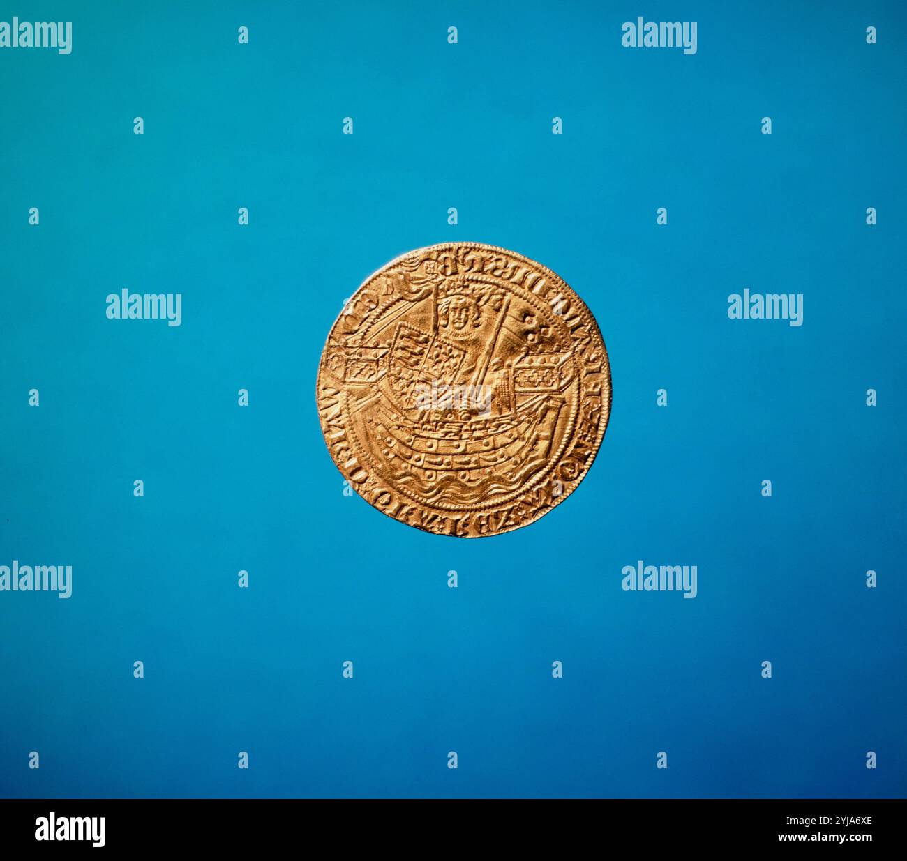 Royal or rose noble of King Edward IV of England (1442-1483). Museum ...