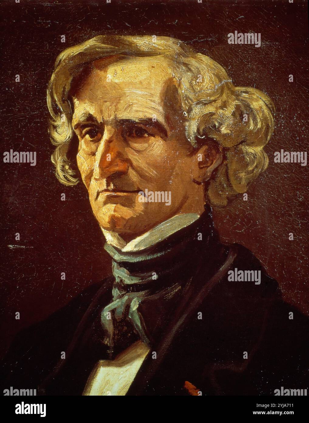 Hector Berlioz (1803-69) Musician, in 1860. Museum: Musée de Versailles, Versalles, France ...