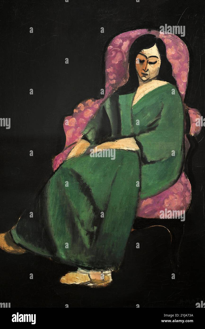 Henri Matisse (1869-1954). French painter. Laurette in a Green Robe ...
