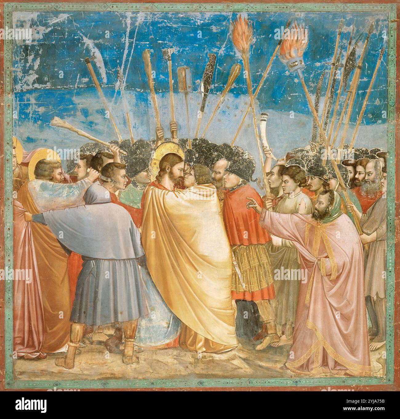 Giotto / 'Kiss of Judas', 1303-1305, Fresco, 185 x 200 cm. Museum ...