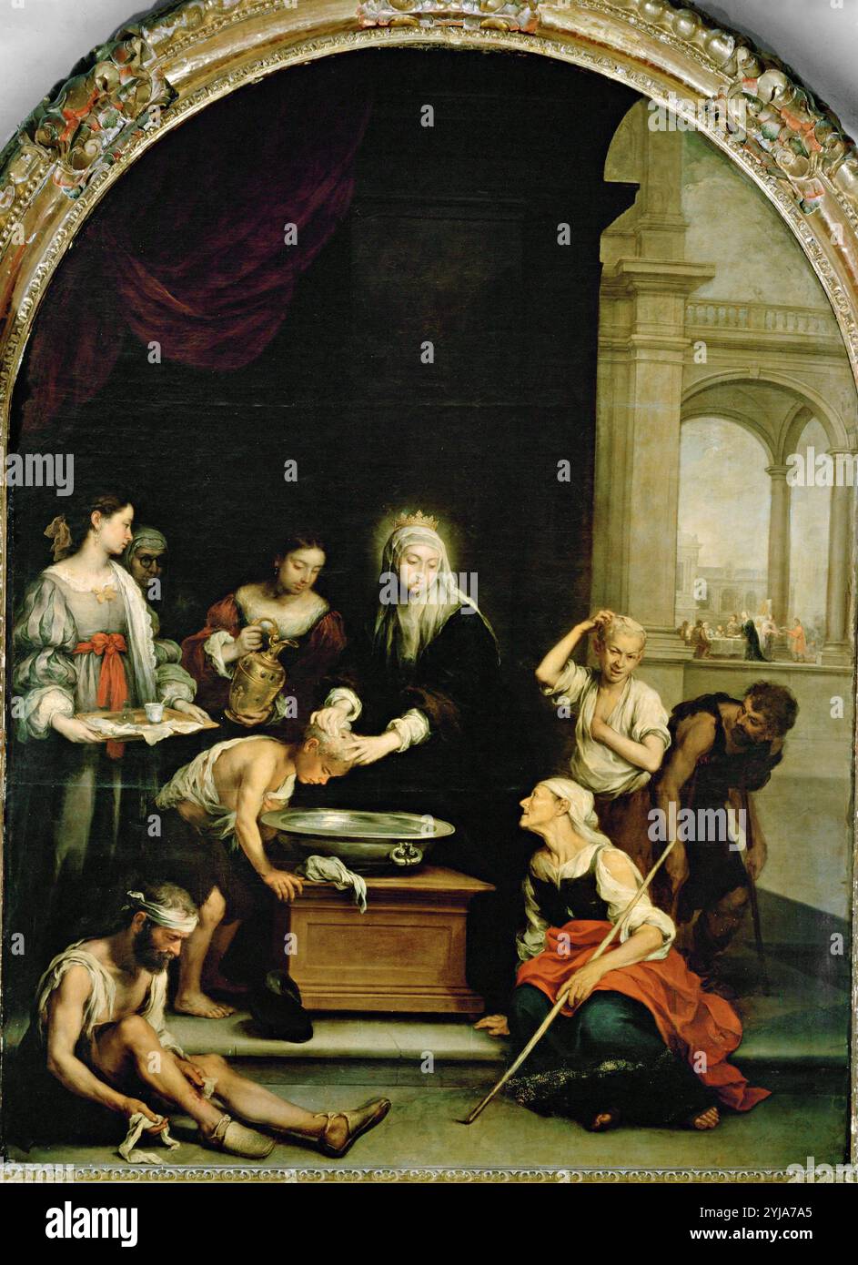 Bartolomé Esteban Murillo / 'Saint Elizabeth of Hungary Healing the ...