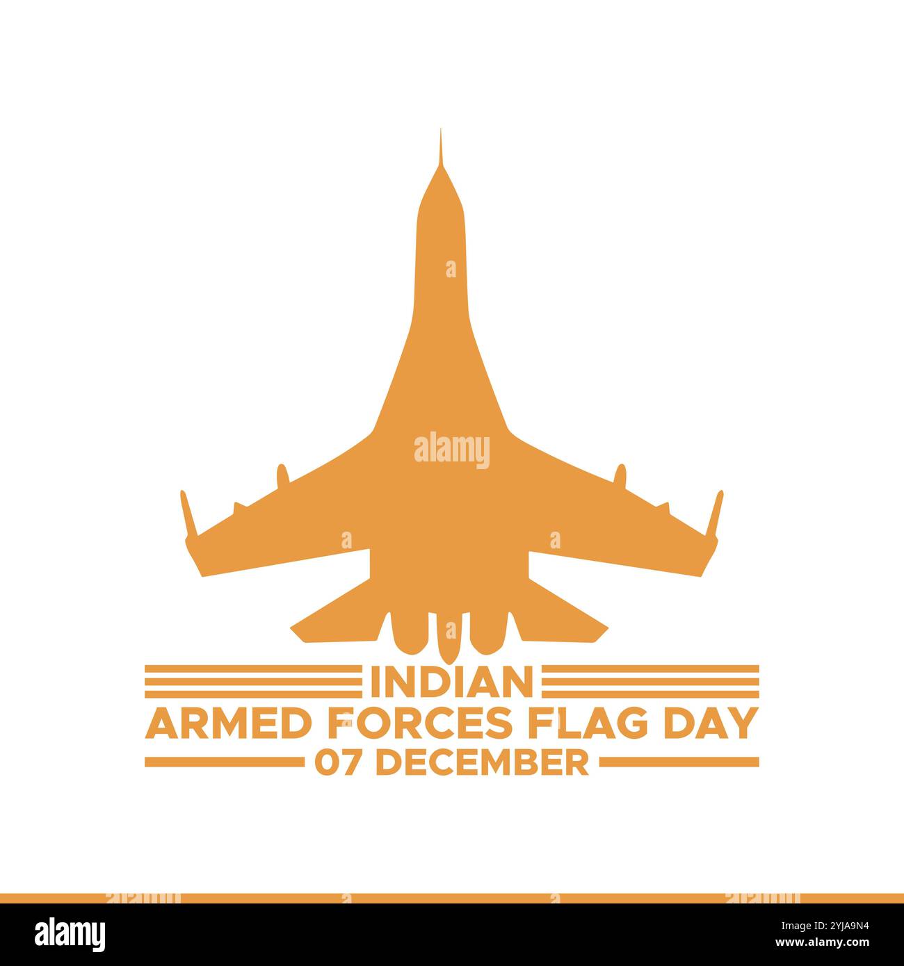 Armed Forces Flag Day of India Vector Illustration design, Indian Armed ...