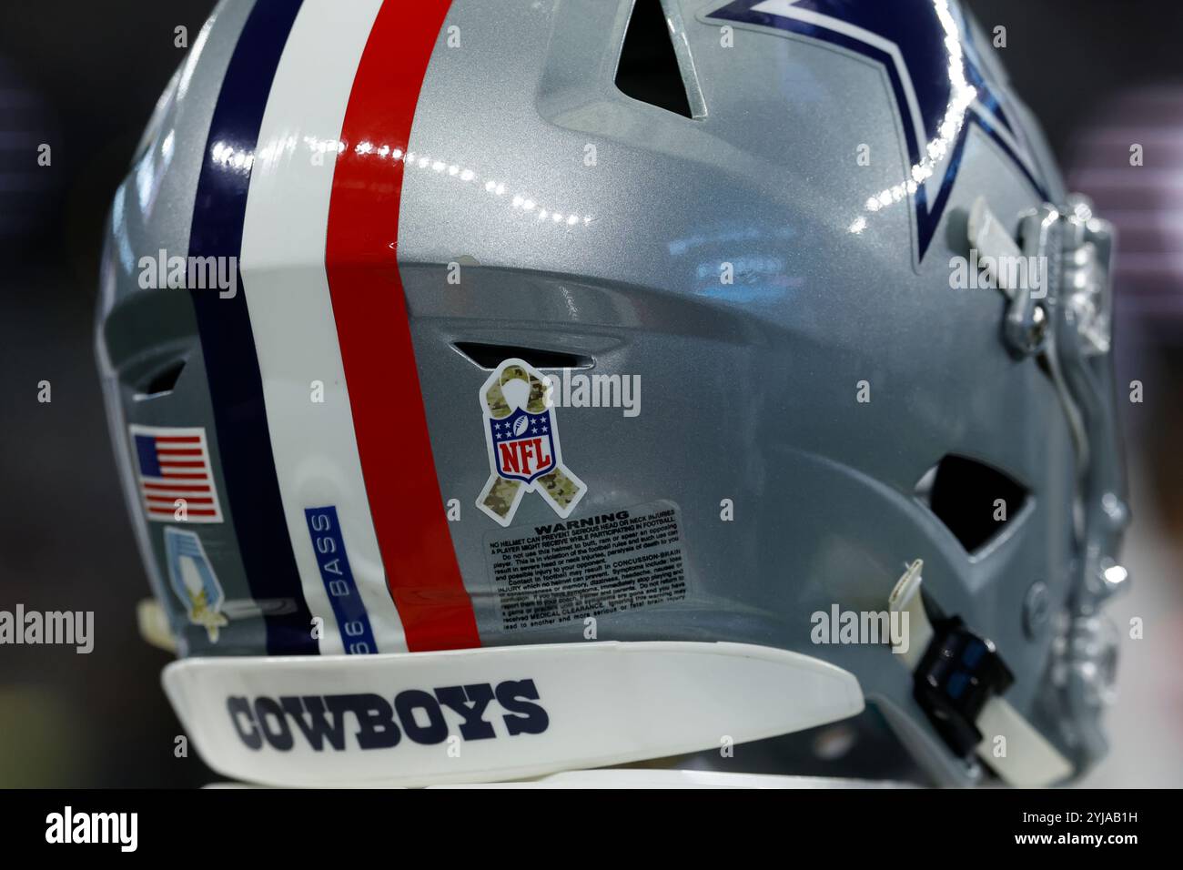 Dallas Cowboys helmet closeup of the salute to service, medal of honor ...