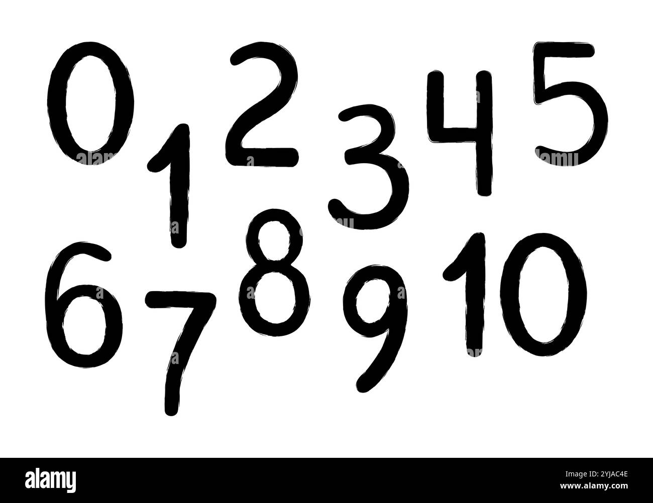 10 digits Black and White Stock Photos & Images - Alamy