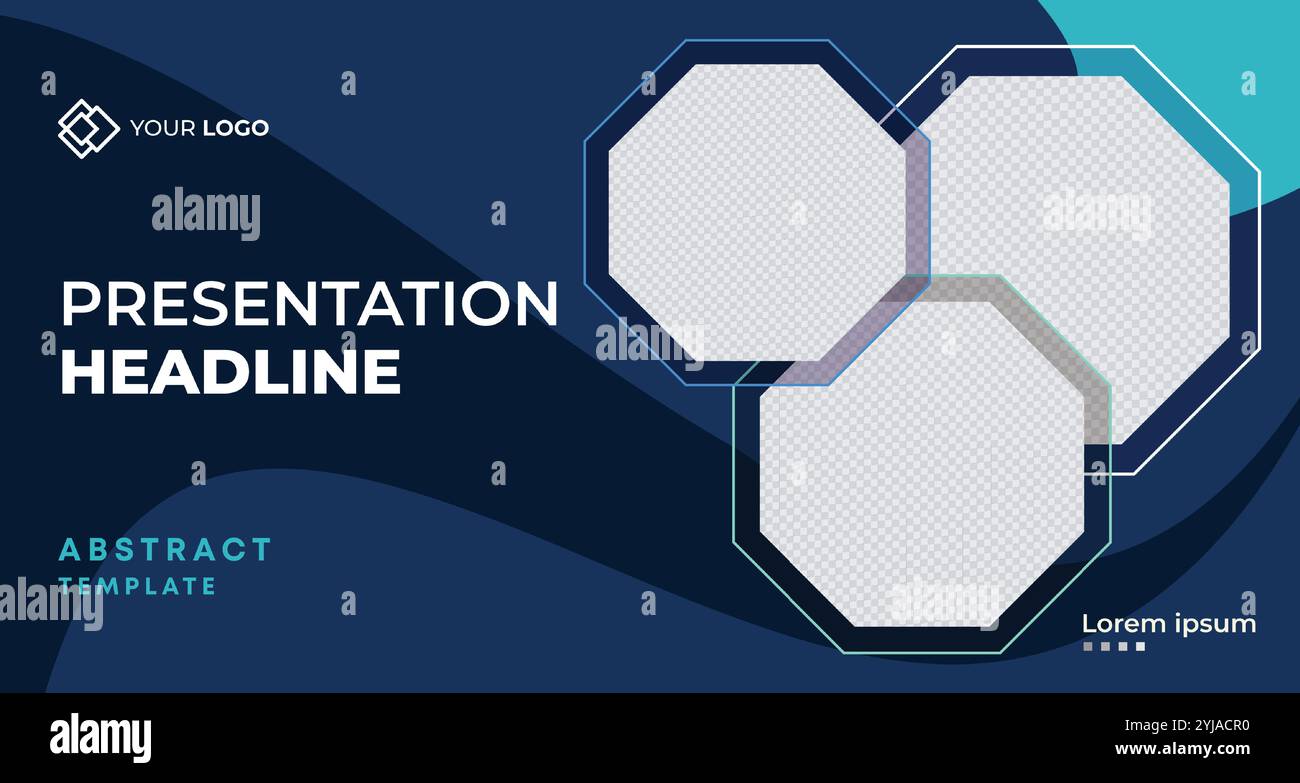 Business Presentation Slides Template. Company Profile Brochure Cover ...