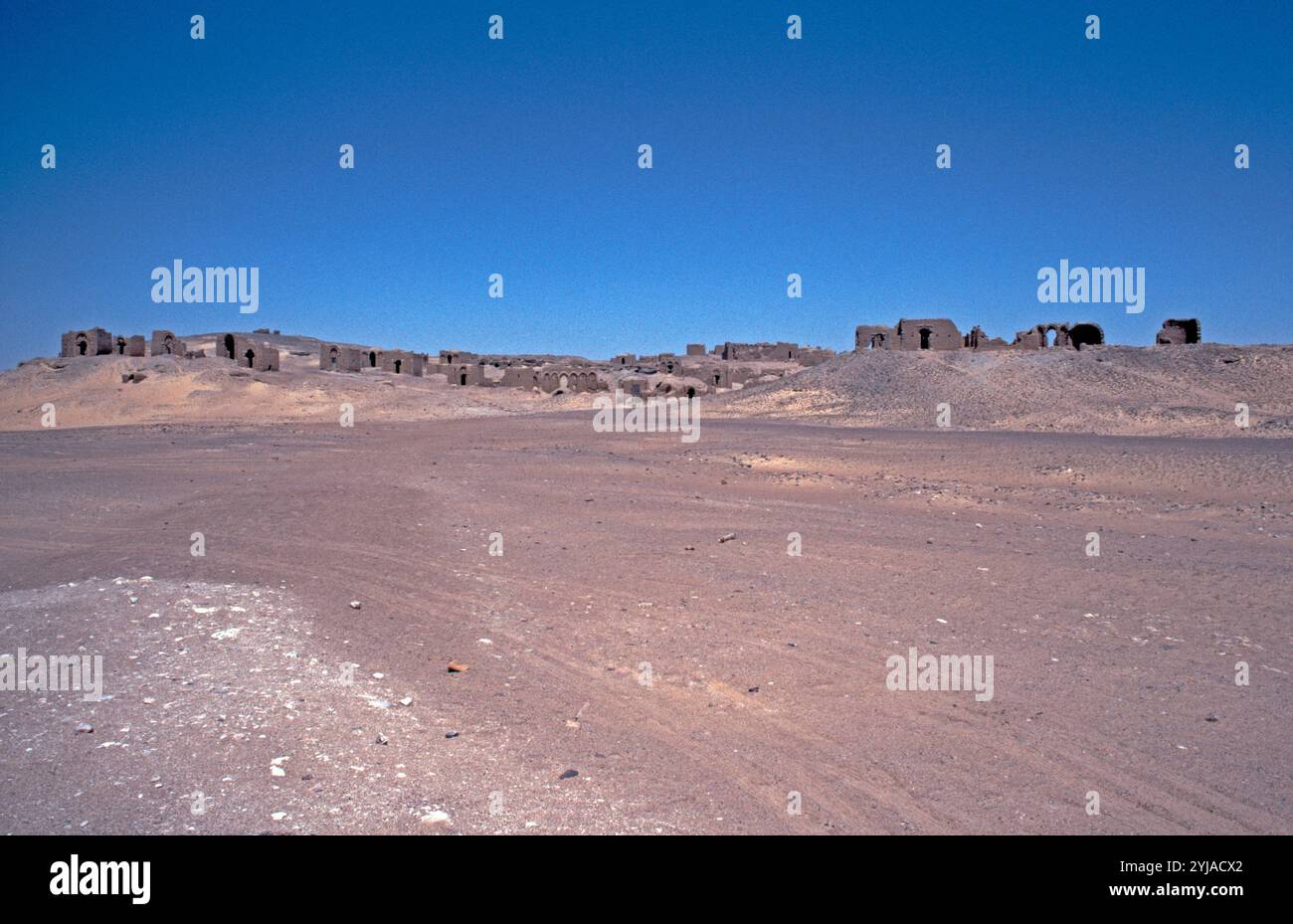 Christian cemetery El Bagawat, Kharga Oasis, Egypt, September 1989 ...