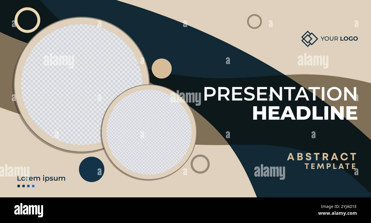 Business Presentation Slides Template. Company Profile Brochure Cover ...