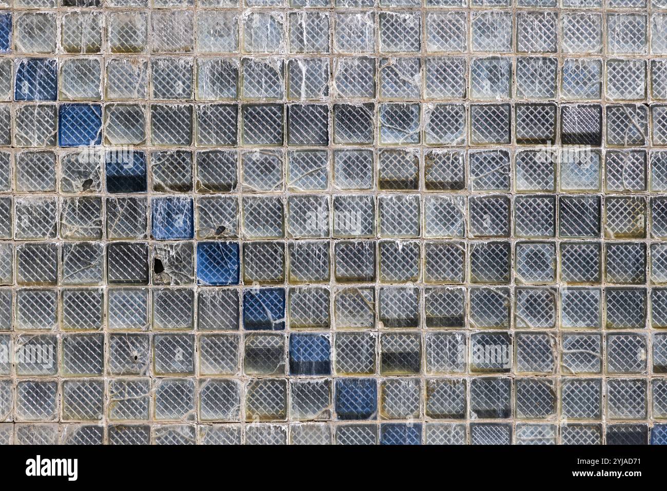 Old glass block wall texture, frosted glass brick wall background Stock ...