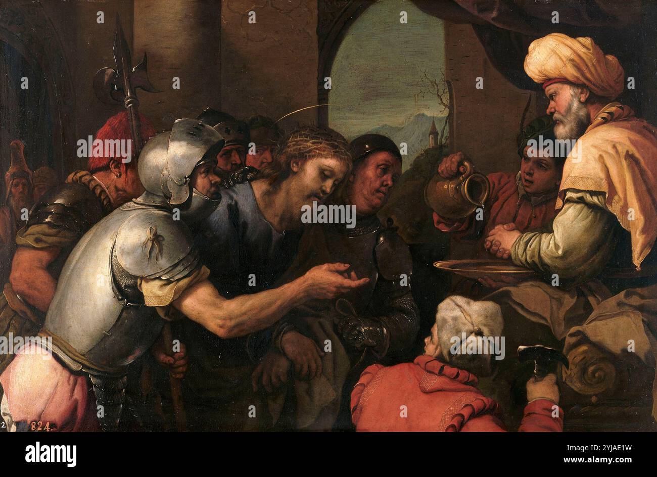 Luca Giordano / 'Pilate Washes his Hands', 1655-1660, Italian School ...