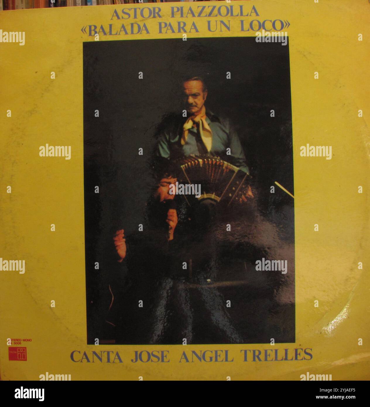 PORTADA DEL DISCO DE ASTOR PIAZZOLLA "BALADA PARA UN LOCO" CANTA JOSE ...