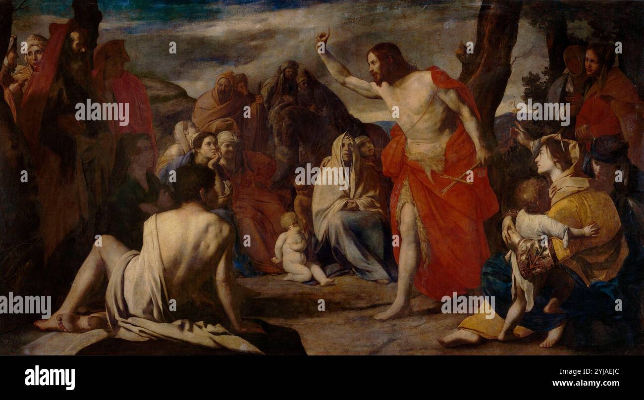 The preaching of saint john the baptist in the desert hi-res stock ...