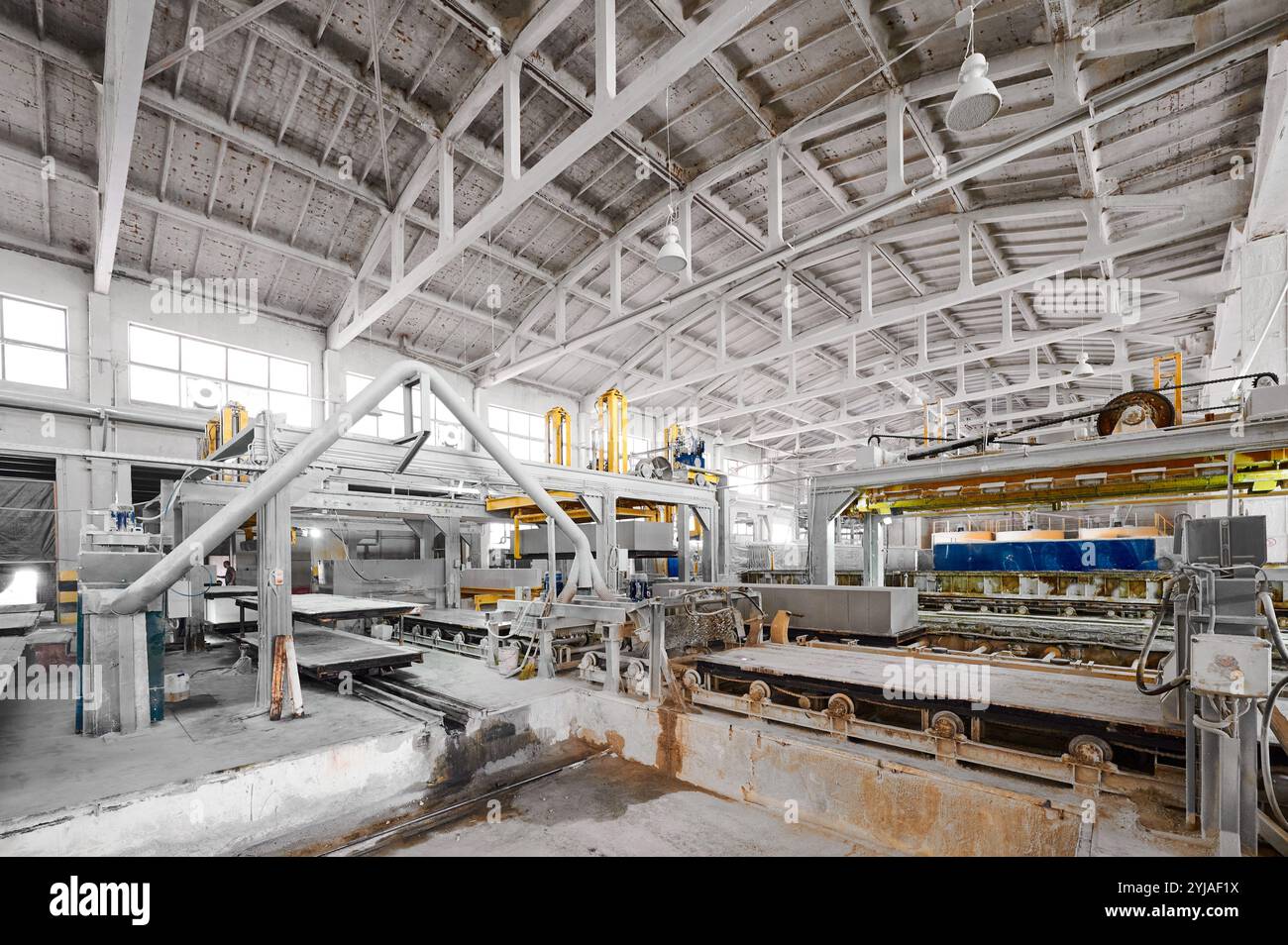 Equipment for construction materials processing at plant Stock Photo ...