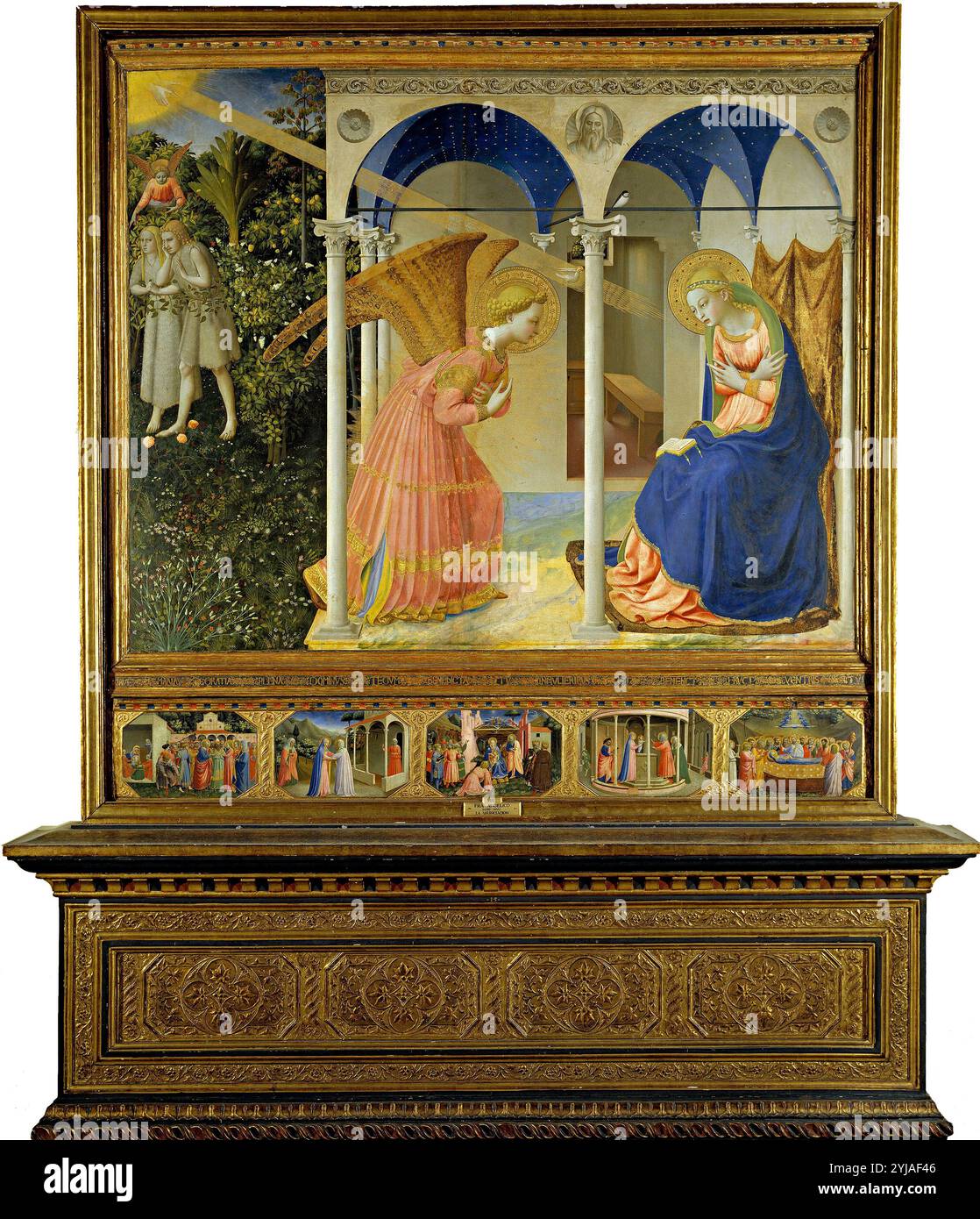 Fra Angelico / 'The Annunciation', ca. 1426, Italian School, Tempera on ...