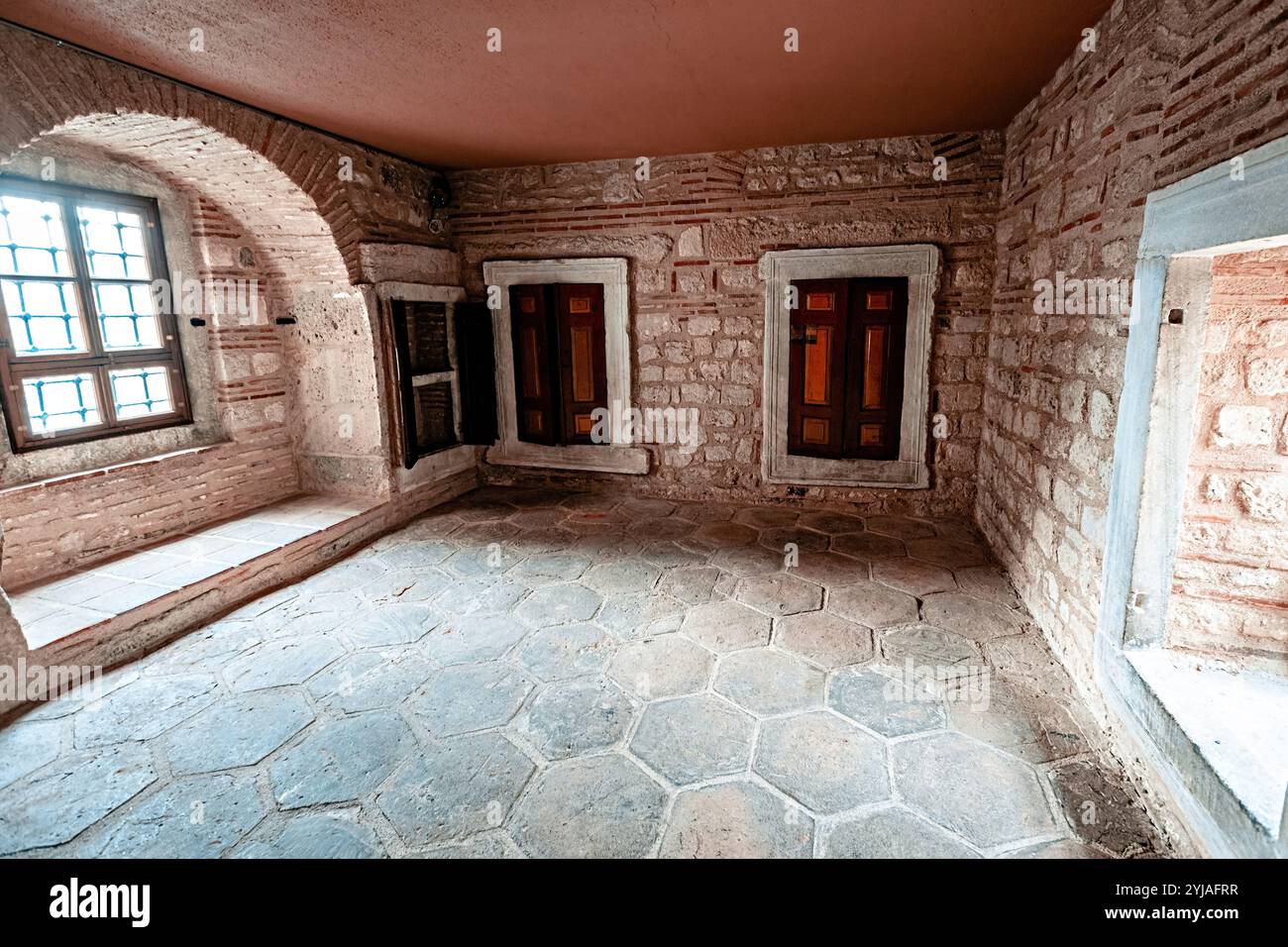 Architecture exterior details of Harem palace in Topkapi Museum in ...