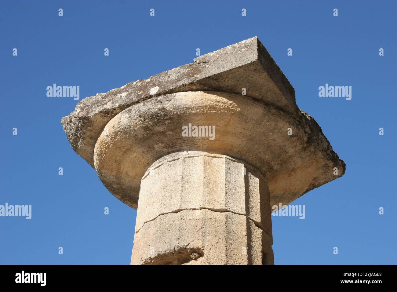 Greece. Olympia. Temple of Hera or Heraion. 4th century BC. Restored ...