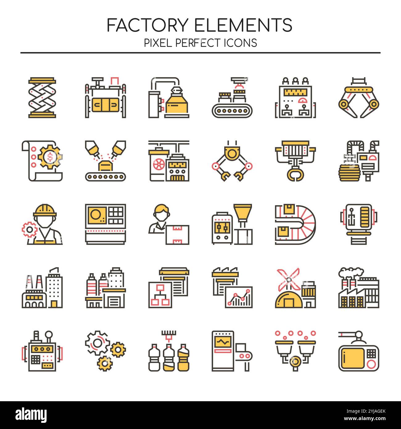Machine operator and factory Stock Vector Images - Alamy