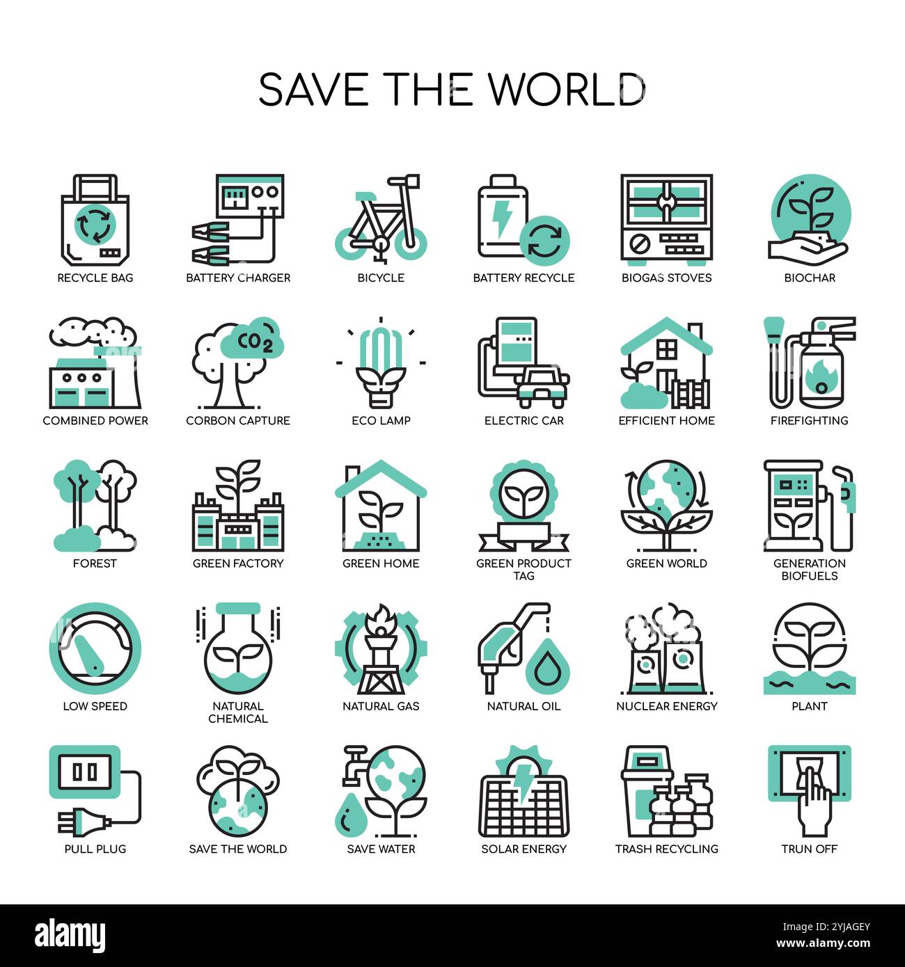Save the world logo Stock Vector Images - Alamy