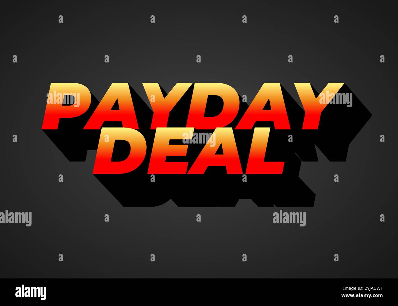 payday deal. Text effect design for brand promotional ads, in bold text ...