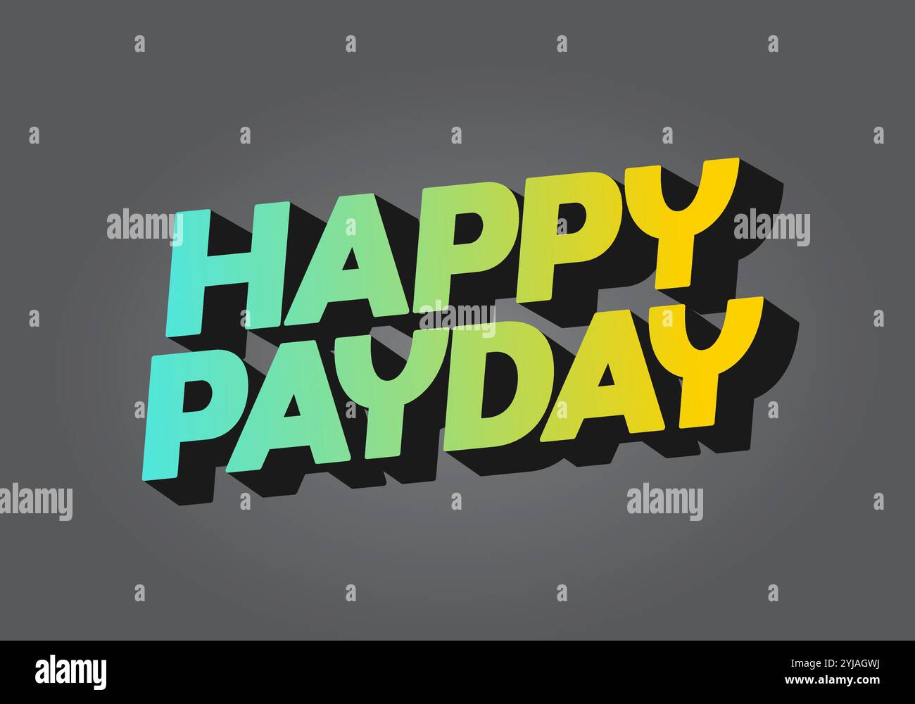 Happy payday text effect design for social media ads. 3D style Stock ...