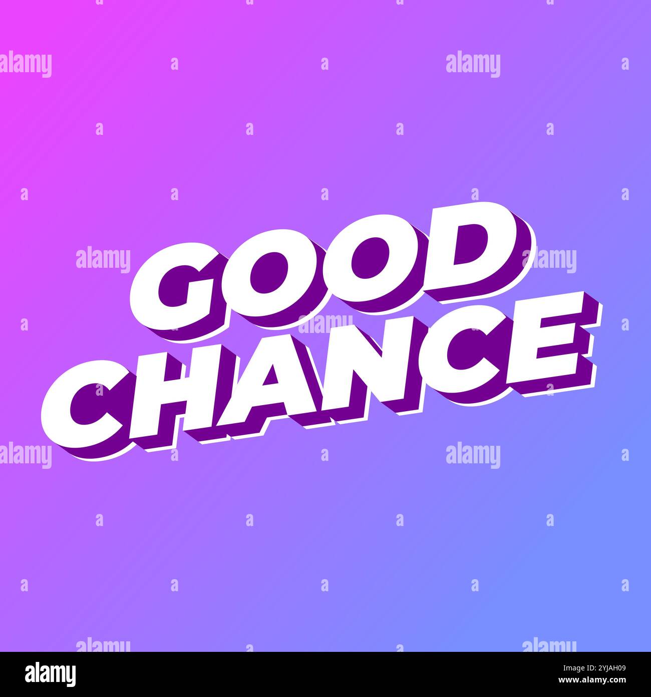 Good chance text effect design for social media ads Stock Vector Image ...